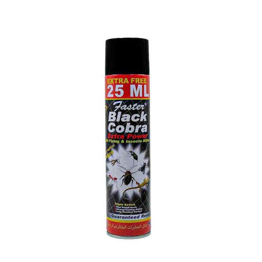 BLACK COBRA EXTRA POWER INSECTS KILLER & ALL FLYING 300+25=325 ML ...